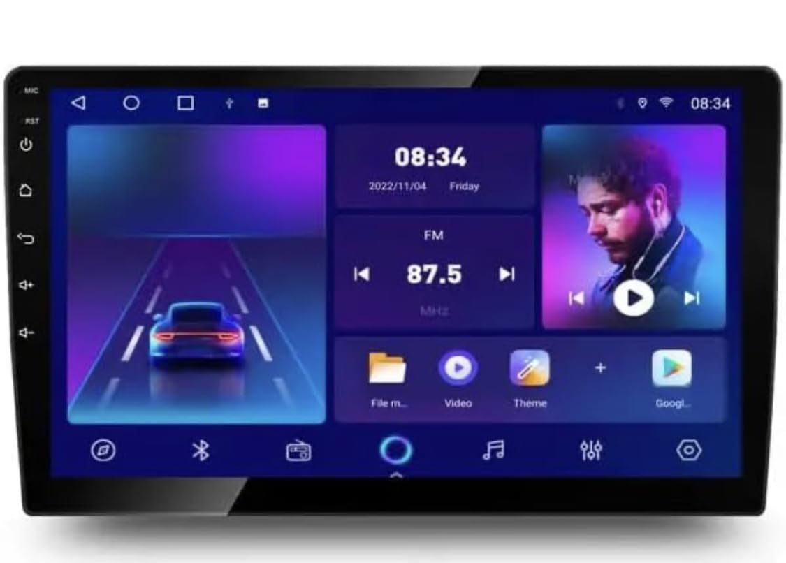 9" car Android Player 4Gb/64GB with Front DVR Camera 1280p HD Screen T5 ...