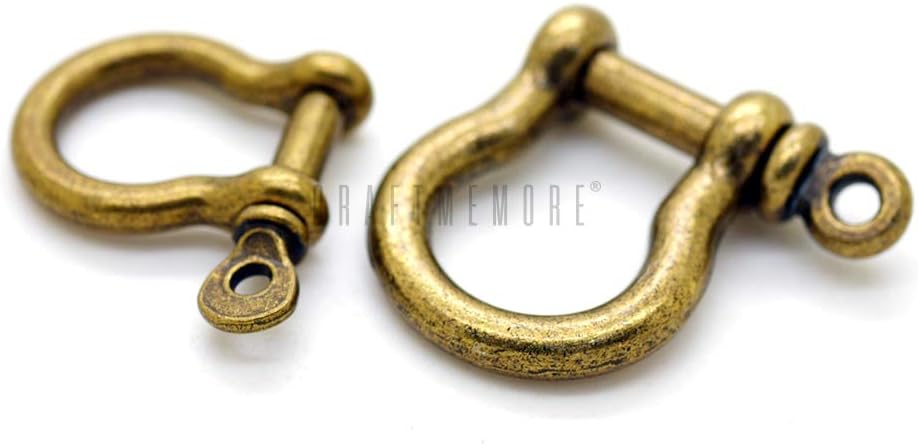 Amazon.com: Semetall 10pcs Metal D-Rings 15mm Horseshoe Shape Key Rings ...