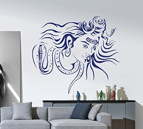 Buy Sticker Studio PVC Vinyl Self Adhesive Mahadev Shiva 3D Big Size ...