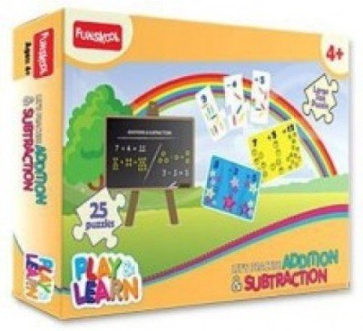 FUNSKOOL LETS PRACTISE ADITION AND SUBTRACTION PUZZLE - 9425100 ...