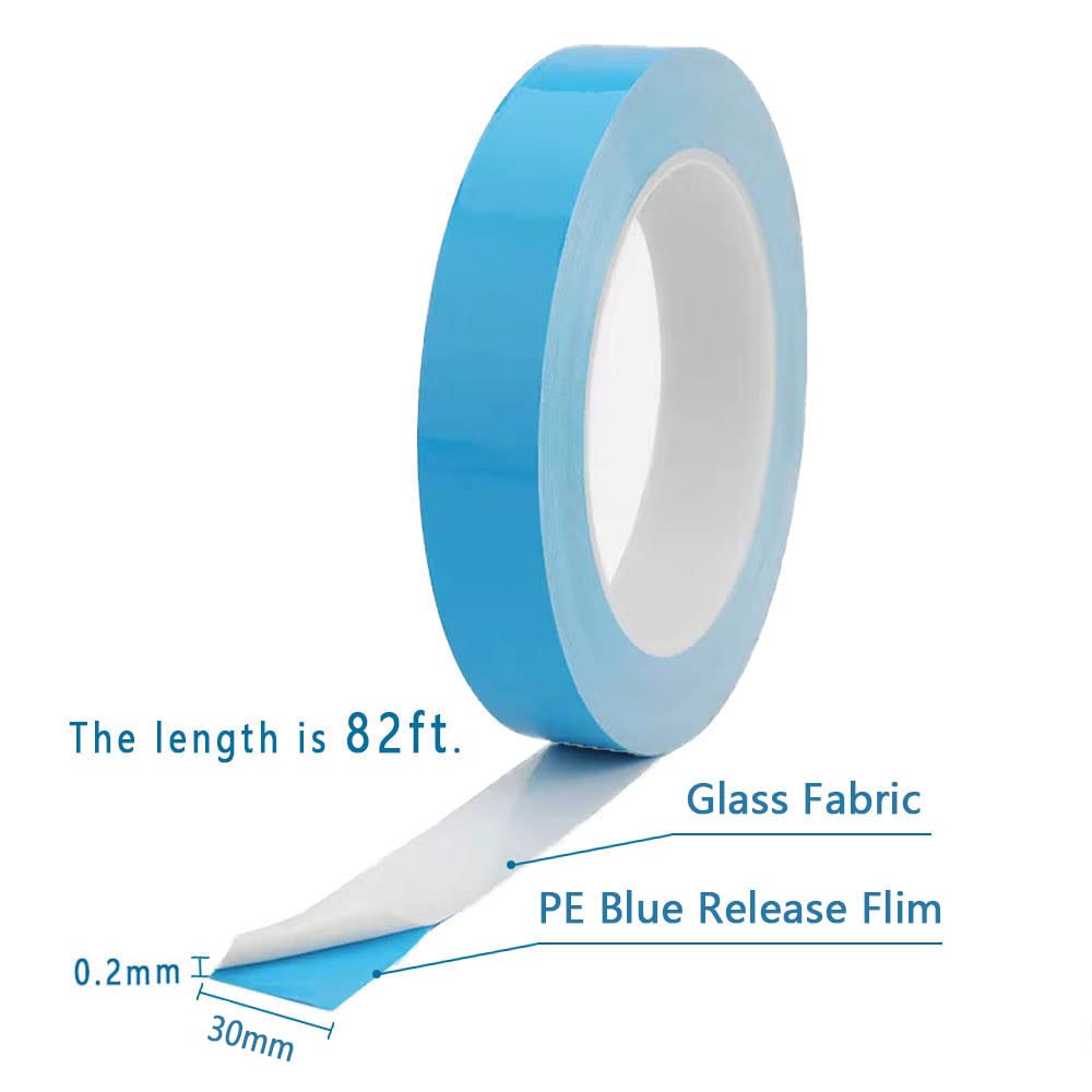 Snapklik.com : Thermal Tape, 30 Mm X 25M X 0.2mm Double Side Adhesive ...