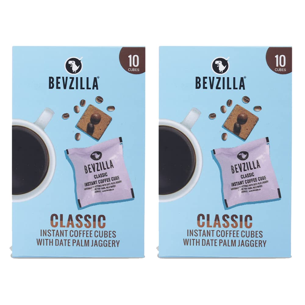 Bevzilla Instant Coffee Cubes Pack With Organic Date Palm Jaggery, 5 ...