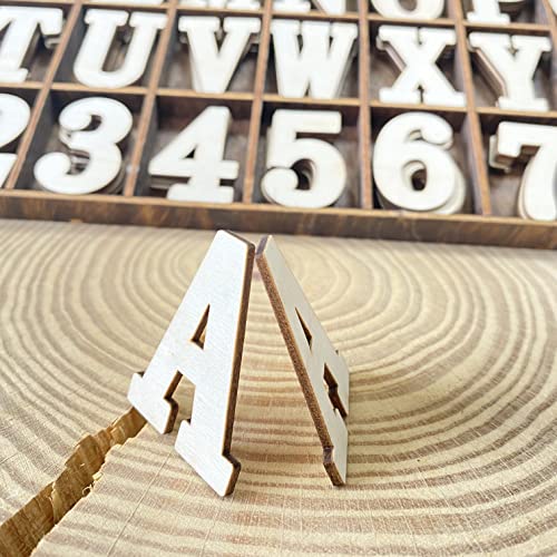 Snapklik.com : 180 Pieces 1-3/4 Inch (1.75) Wooden Letters Wooden Numbers