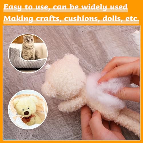 Snapklik.com : 900g/317oz Polyester Fiber Fill, Premium Fiber Fill ...