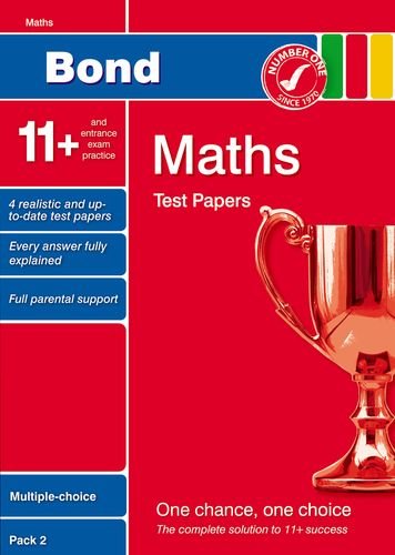 Amazon.com: Bond 11+ Test Papers Maths Multiple-Choice Pack 2 (Bond 10 ...