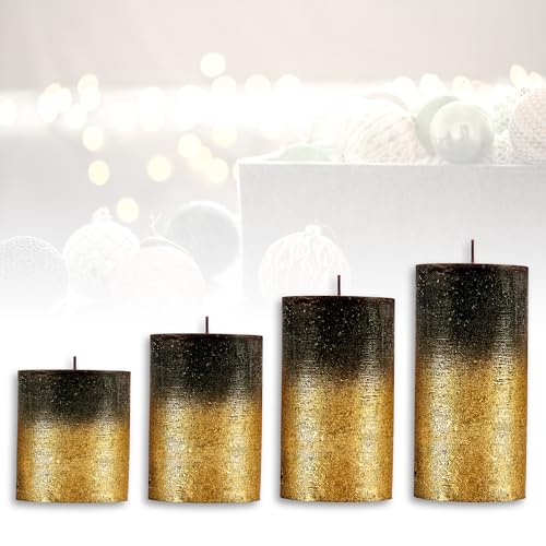 Wunderschone Kerzen Schwarz Gold Bilder