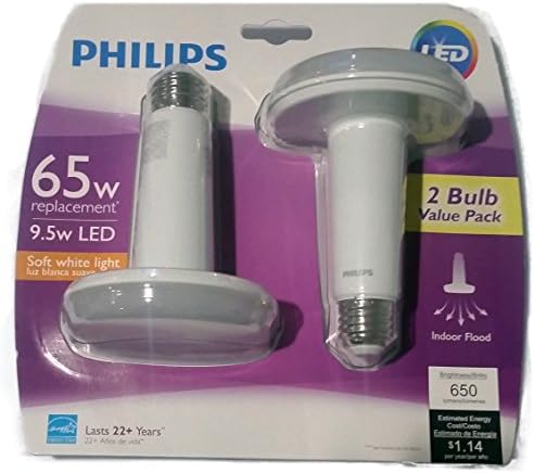 Amazon.com: Philips Slimstyle 65W LED Flood Lights, Soft White (2 Pack)