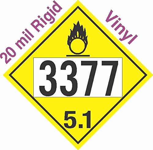 GC Labels-R306c3377, Oxidizer Class 5.1 UN3377 20mil Rigid Vinyl DOT ...