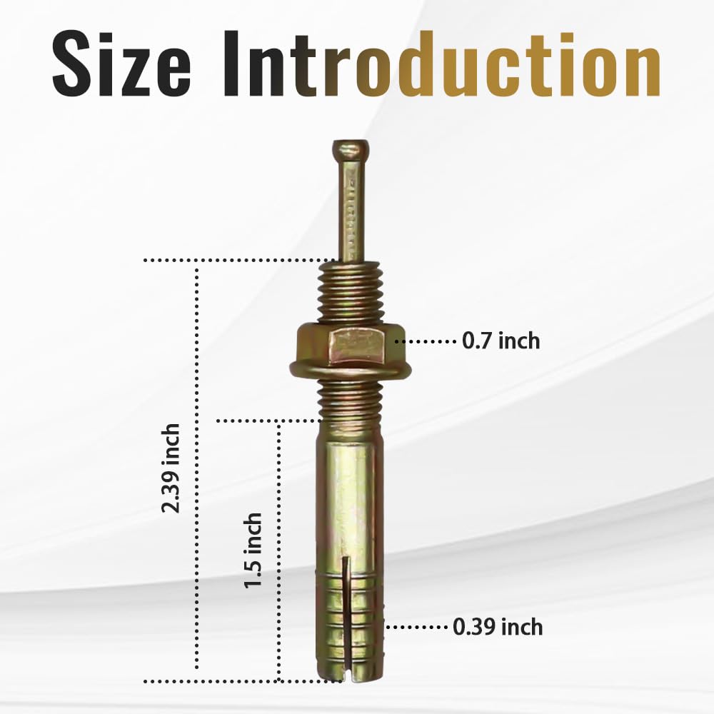 3/8 X 3-1/2 Inch Hammer Drive Concrete Anchors 3/8 X 3-1/2 Inch Strike ...