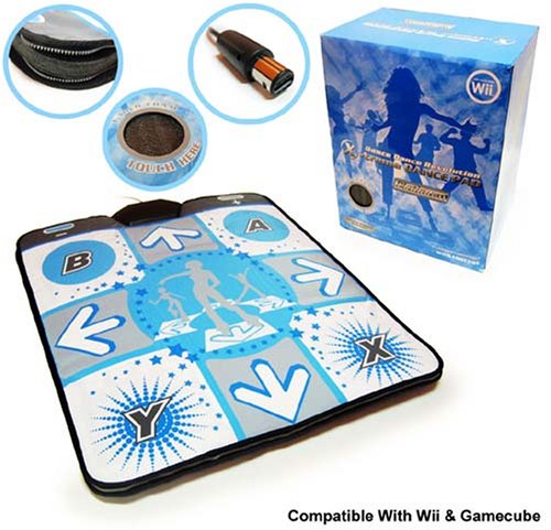 Amazon.com: Wii and GC DDR 1" Foam Pad Platinumwith Non-Slip Bottom X2 ...
