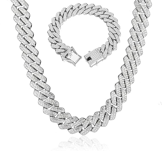 MEENAZ Mc Stan Chain Cuban Link Chain for Men Women girls gents Miami ...
