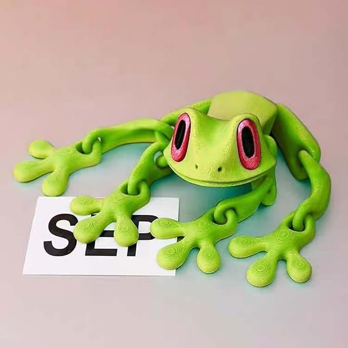 3D Printed Magnet Frog Toy,Realistic Jumping Frog Fridge Magnet with ...