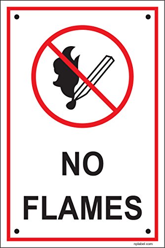 NPLABEL Aluminum Brush Finish Self Adhesive Sign With Strong Sticky ...