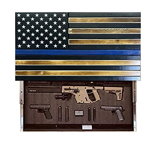 Amazon.com: Large Concealment Flag (Blue Line Slide UP RFID LOCK ...
