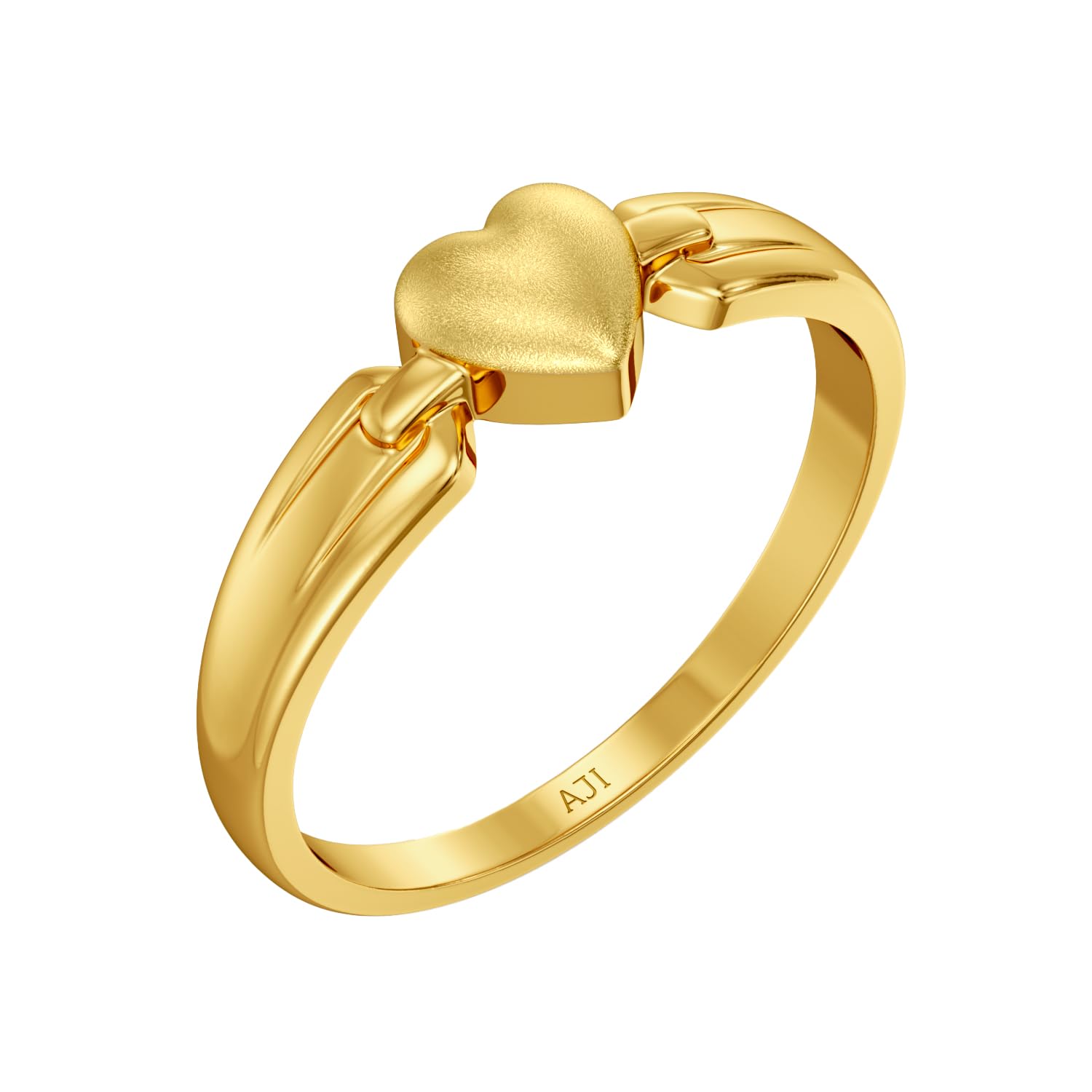 Buy Joyalukkas 22K (916) Children's Gold Ring with Heart Design at ...
