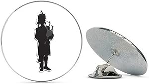 Amazon.com: BRK Studio Bagpipe Player Round Metal 0.75" Lapel Pin Hat ...