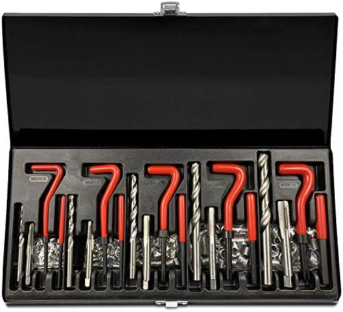 Amazon.com: KUNTEC 131Pcs Stripped Thread Repair Kit Rethreading Recoil ...