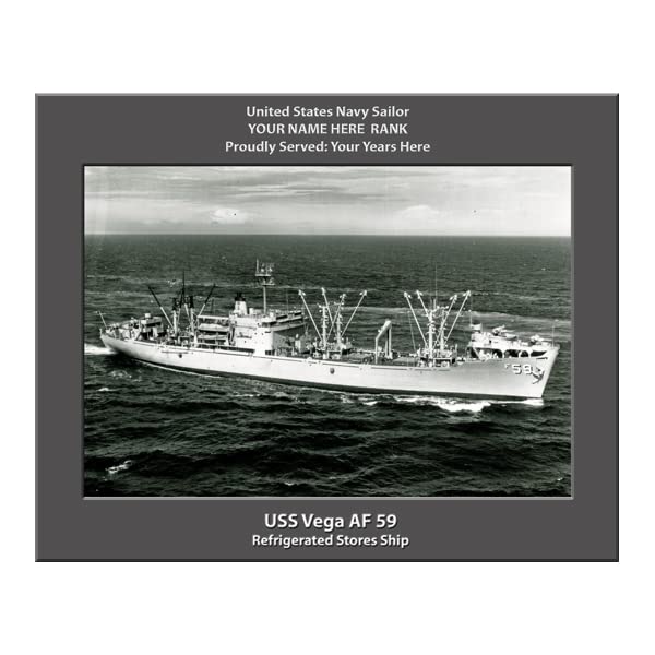 Amazon.com: USS Vega AF-59 Personalized United States Navy Ship : Home ...