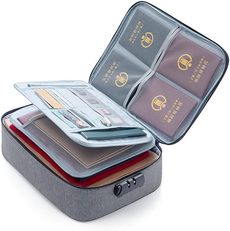 Amazon.com: Document organize with code lock, document classification, three-layer fireproof and ...