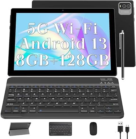 Amazon.com: Tablet Android 13, 10.1 pulgadas 8GB RAM+128GB ROM/1TB ...