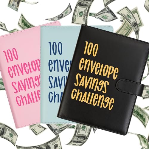 Money Book For Cash Saving Wiher 100 Envelopes Money Saving Challenge ...