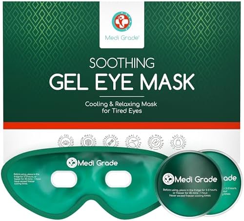 Amazon.com : Gel Ice Pack Reusable Cooling Eye Pads and Under Patches ...