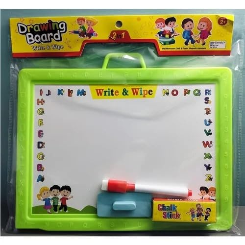 2 in 1 Slate for Kids/Creative Writing Board for Kids/Write N Wipe ...