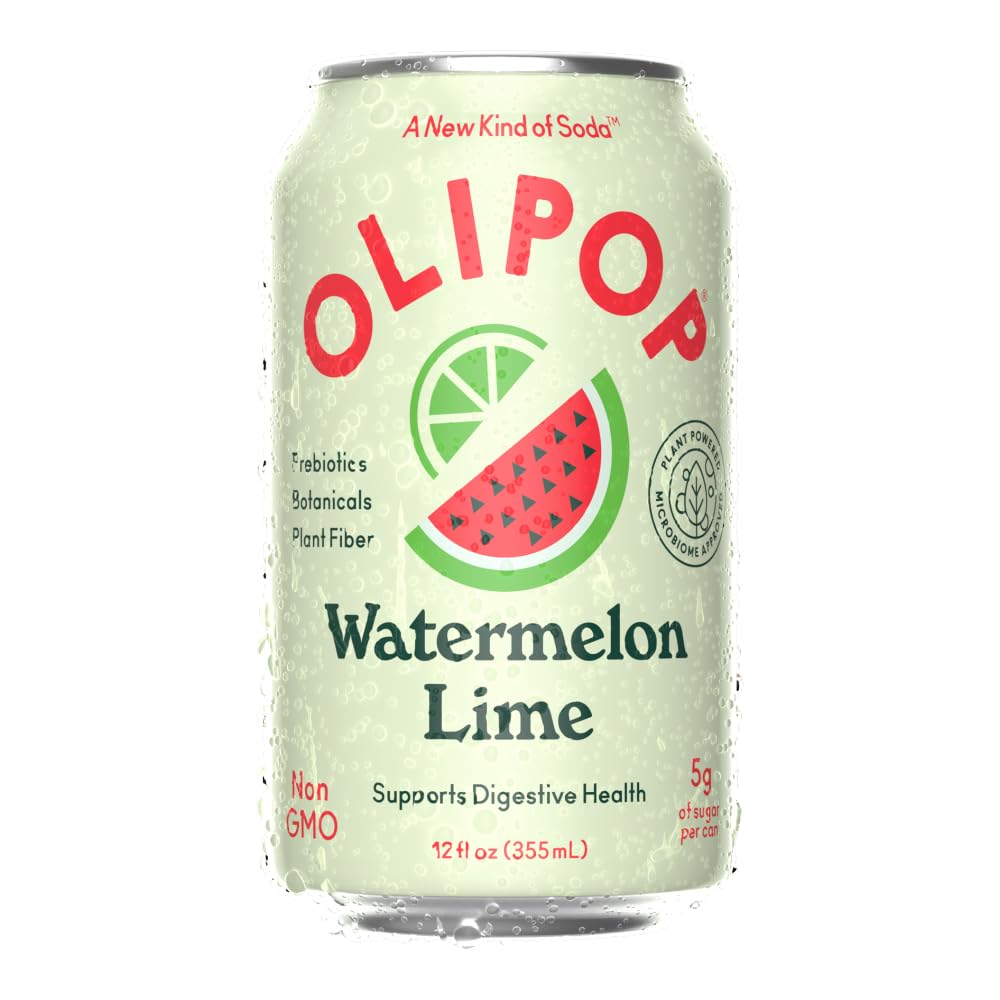 Amazon.com : OLIPOP Watermelon Lime Prebiotic Soda, 12 FZ : Grocery ...