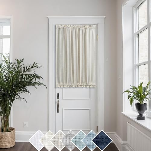 Amazon.com: KOUFALL Front Door Curtan for Glass Door Half Window ...