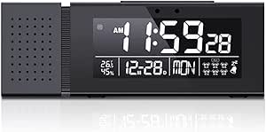 Amazon.co.jp: Night Light Digital Alarm Clock IR Human Sensory Snooze ...