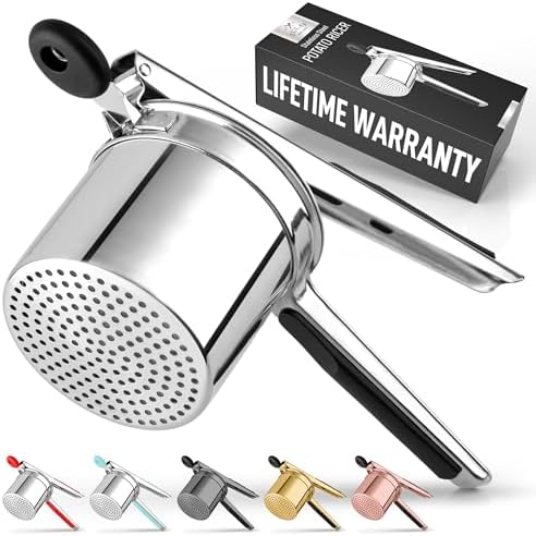 Amazon.com: Potato Ricer - Heavy Duty Stainless Steel Mashed Potato ...