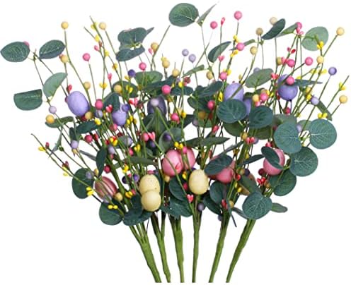 Amazon.com: Cindeer 12 Pcs Spring Berry Stems 15 Inch Artificial Pastel ...