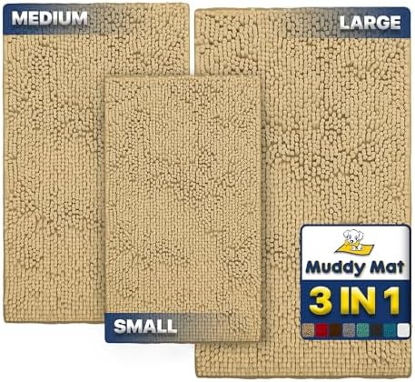 Amazon.com: Muddy Mat® Pack of 3 Highly Absorbent Microfiber Dog Door ...