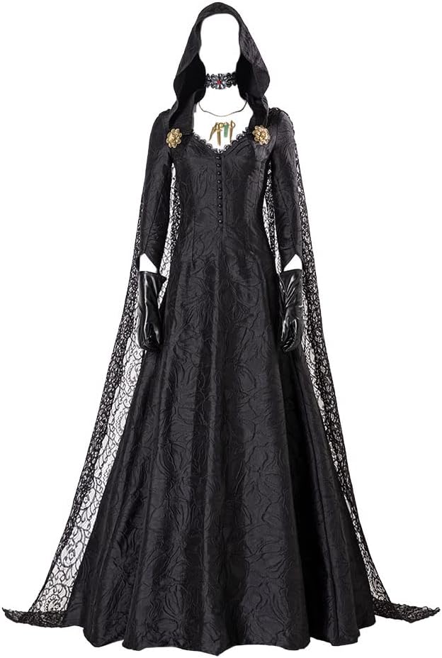 Amazon.com: MZXDY Bela Dimitrescu Cosplay Costume, Daniela Hooded ...