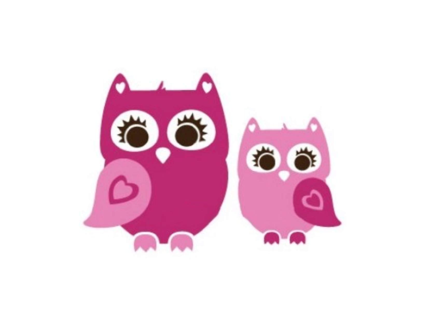 Cute Pink Owl Clip Art
