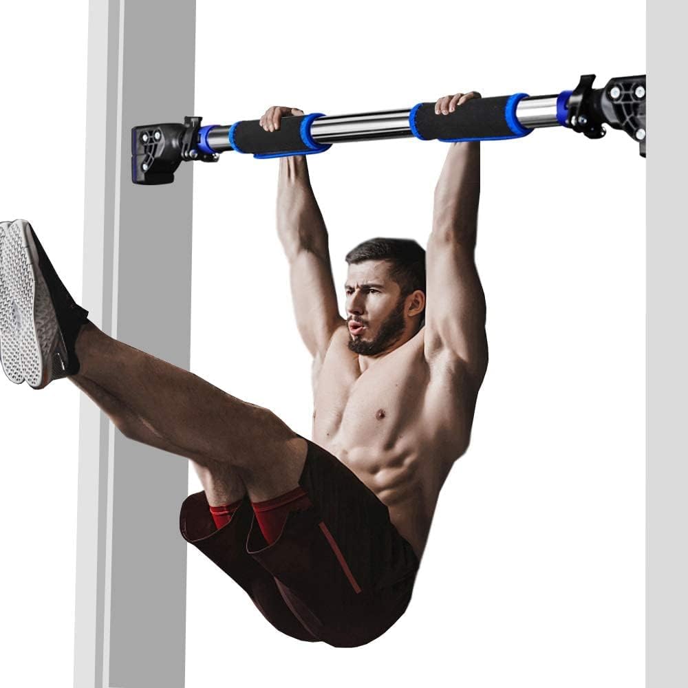 ULTIMAX Pull Up Bar for Doorway, Door Pull Up Bar Wall Mounted No Screws Portable Chin Up Bar ...