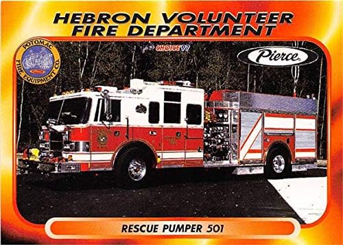 Fire Engine Hebron MD Department Rescue trading card 1997 Choice #1 ...