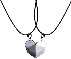 Amazon.com: Honaer Collares magnéticos con dije de corazón con imán ...