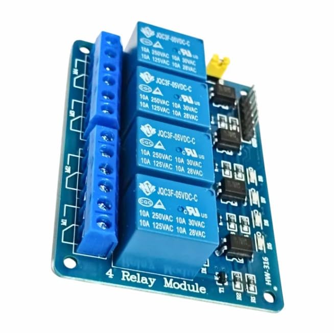 Robocraze 4-Channel Relay Module Board | 5V Relay Module with ...
