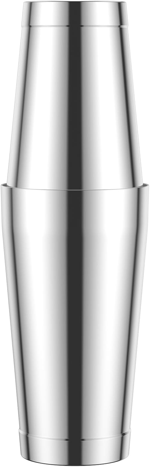 Boston Cocktail Shaker, 20 oz & 24 oz Stainless Steel Bar Bartender ...