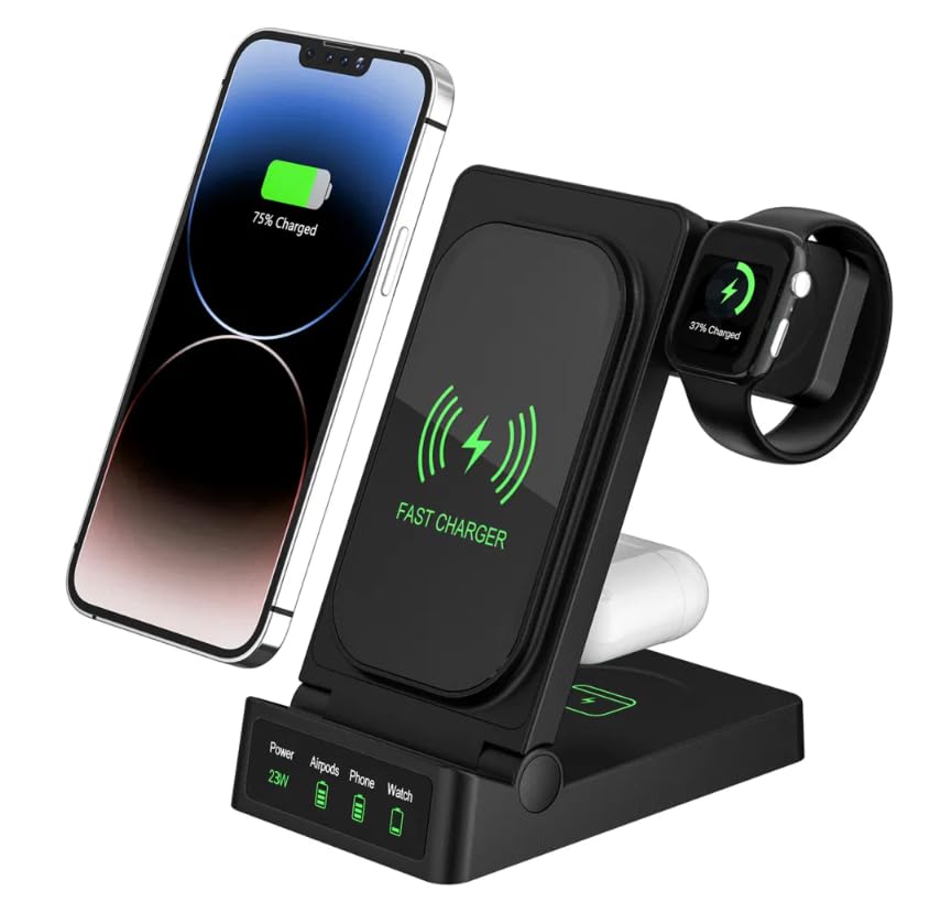 3 in 1 Wireless Fast Charger – BigaMart