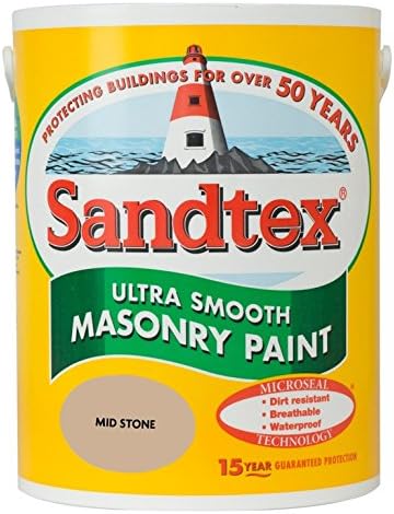 Sandtex Smooth Masonry 5L Mid Stone : Amazon.co.uk: DIY & Tools