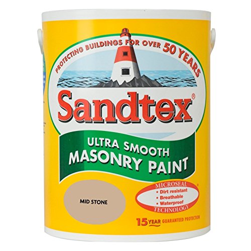 Sandtex Smooth Masonry 5L Mid Stone : Amazon.co.uk: DIY & Tools