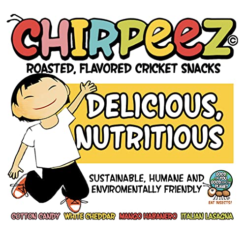 Chirpeez Flavored Edible Crickets - 4 Flavors Pack - Crickets you can ...