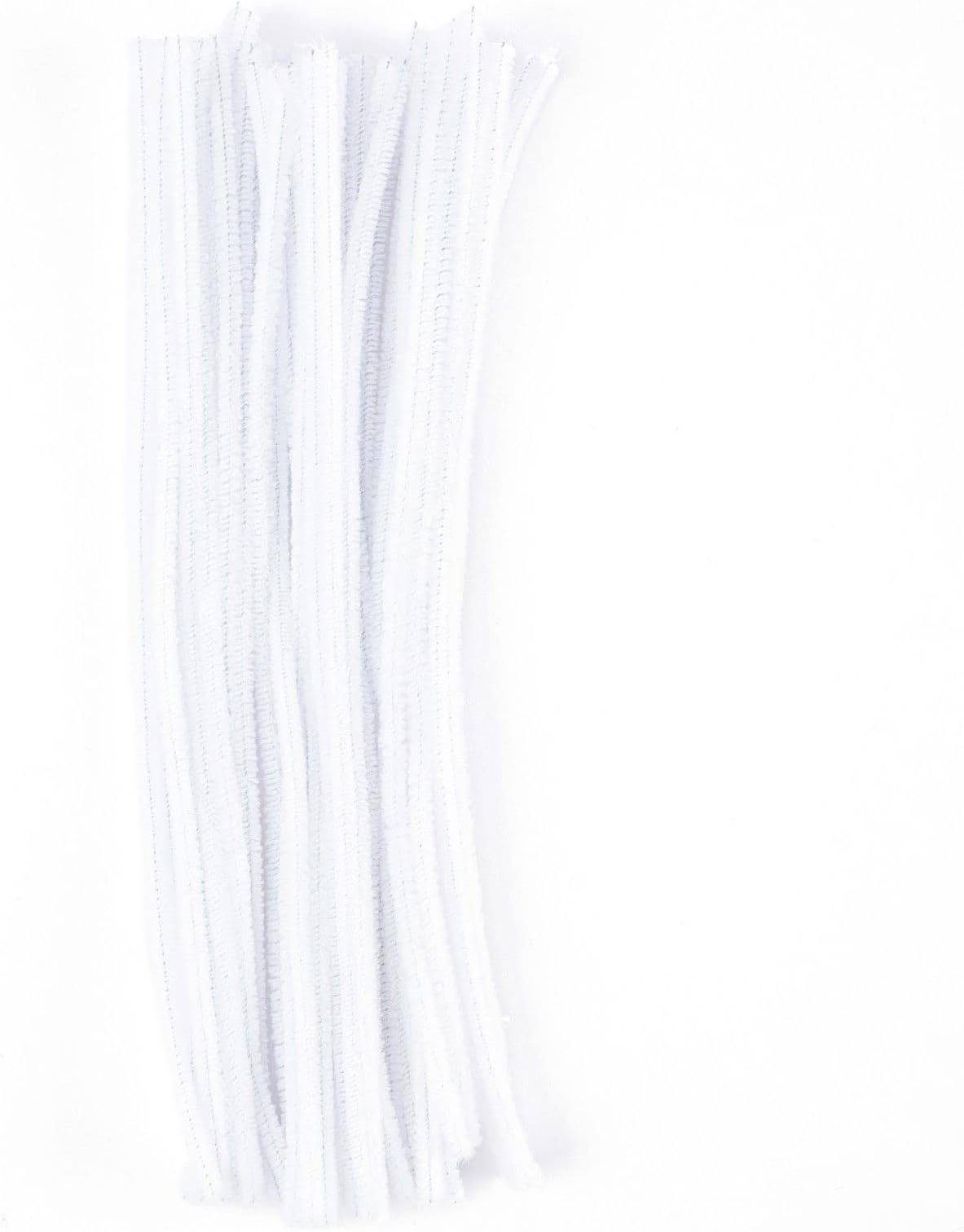 Kids B Crafty 50 White Pipe Cleaners Chenille Stem 6mm x 30cm,Craft for ...