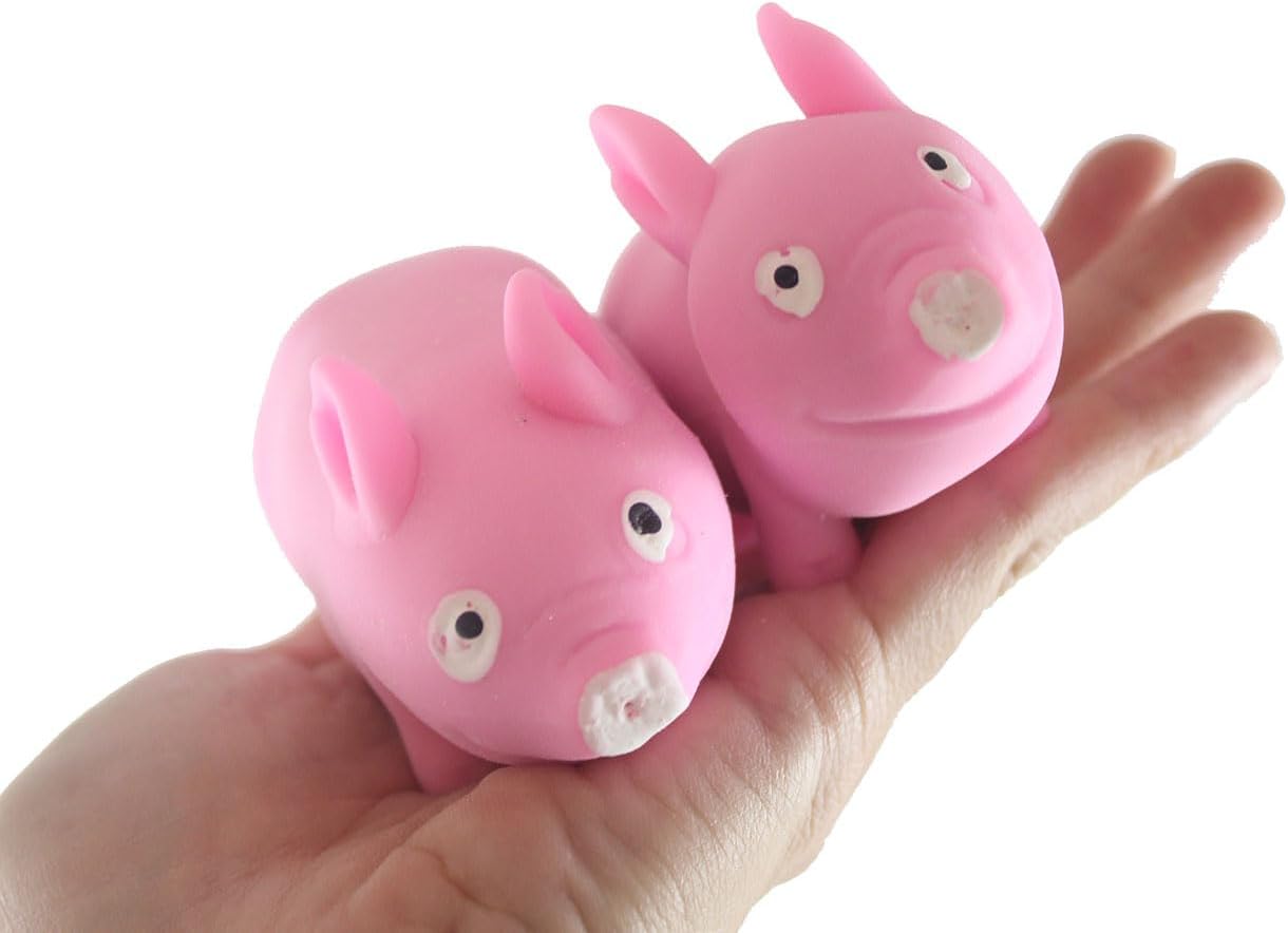 Amazon.com: 2 Sand Pigs - Stretchy Pig Farm Animal - Sand Filled ...
