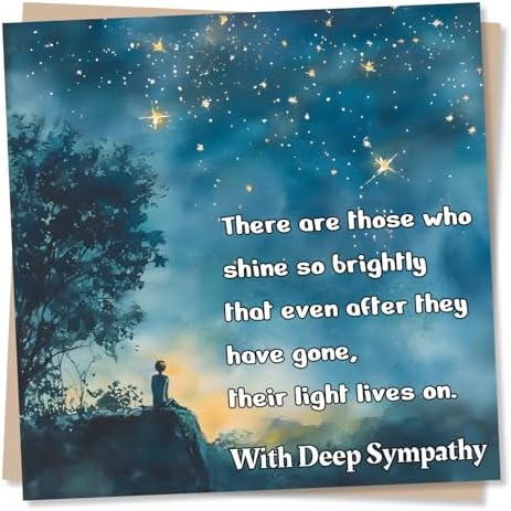 Amazon.com : Beautiful Sympathy Card For Loss Of A Loved One - Nature ...