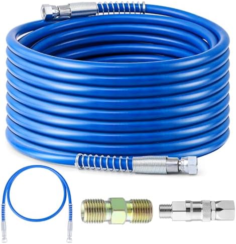 Gyfent 50Ft x 1/4" Airless Paint Sprayer Hose, 8500PSI High Pressure ...