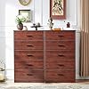 Amazon.com: LIDYUK Dark Cherry Dresser for Bedroom, 5 Drawer Dressers ...