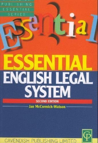 Buy Essential English Legal System Book Online at Low Prices in India ...